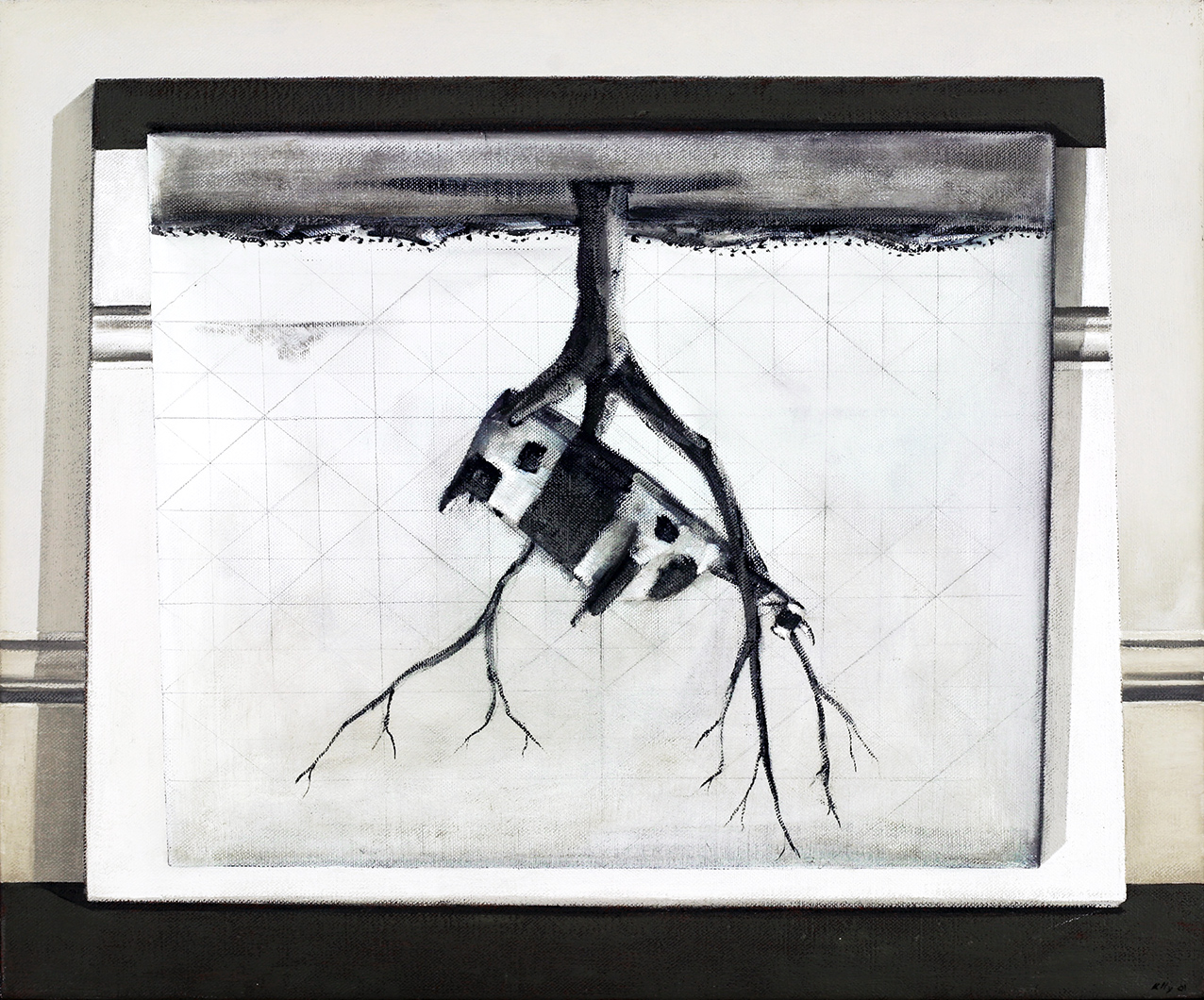 UPSIDE DOWN COW UP A TREE in stock at Art Nomad